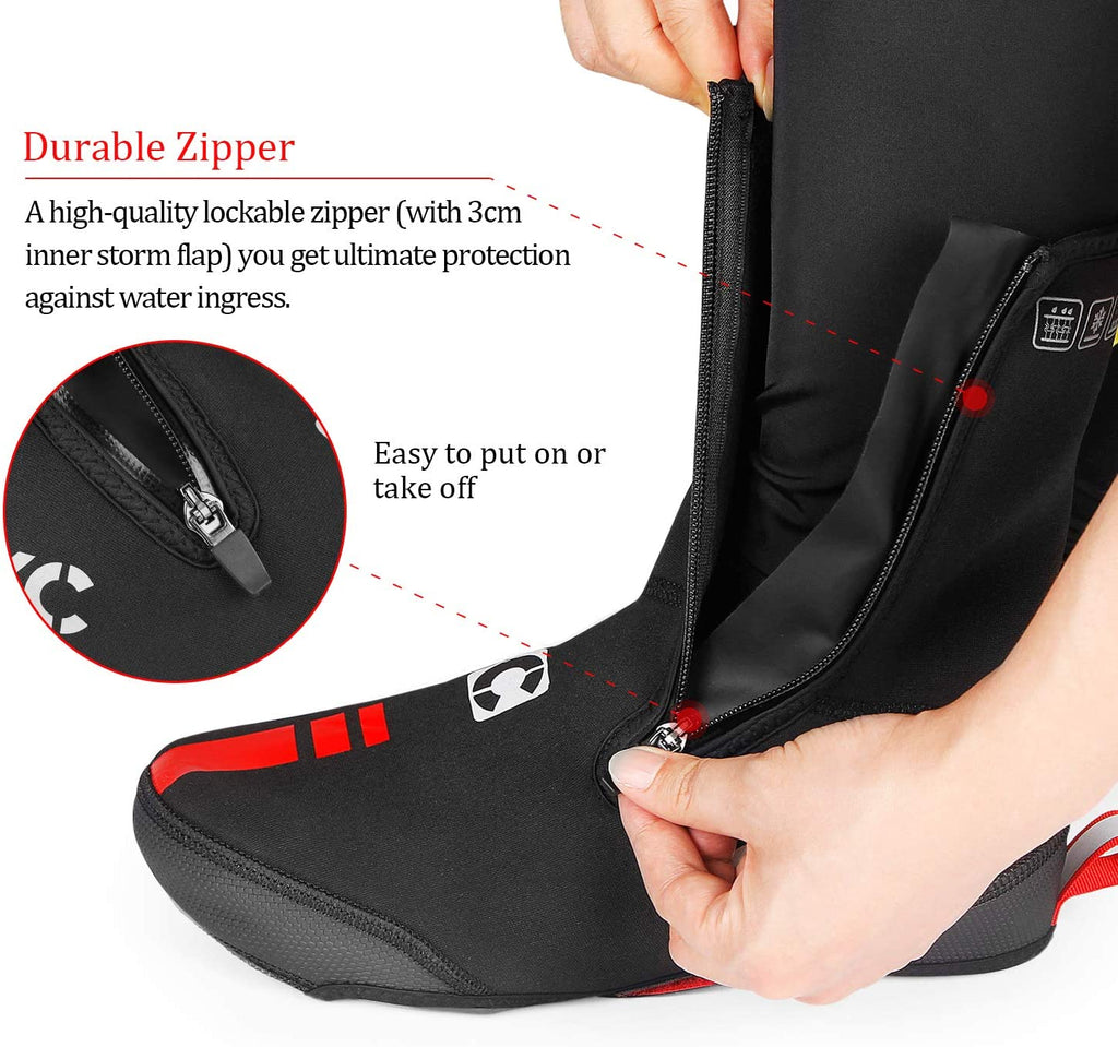 CXWXC Cycling Shoe Covers Neoprene Waterproof,Winter Thermal Warm Full ...