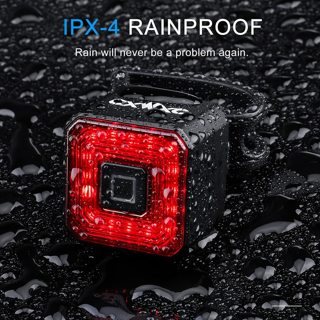 CXWXC Smart Bike Tail Lights - Waterproof Bike Rear Lights USB Recharg ...