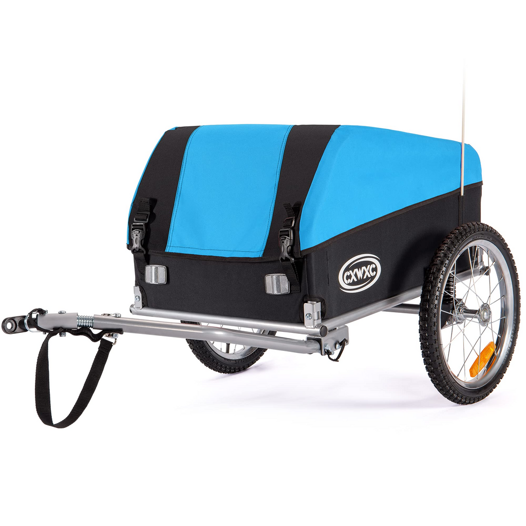 Bike Cargo Trailer, Foldable Frame 88 lbs Max Load, 16'' Quick-Release ...