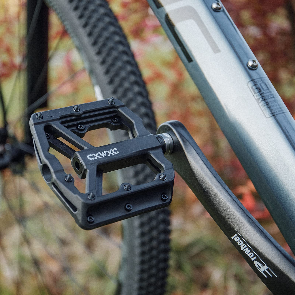 Mountain Bike Pedals - Lightweight Nylon Fiber Bicycle Pedals with Rem ...
