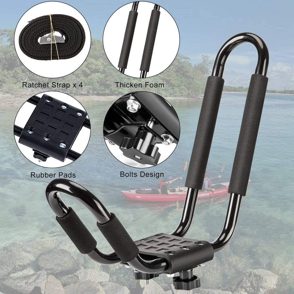 J-bar Kayak roof Rack for Cars - Universal Kayak & Canoe car Racks - R ...