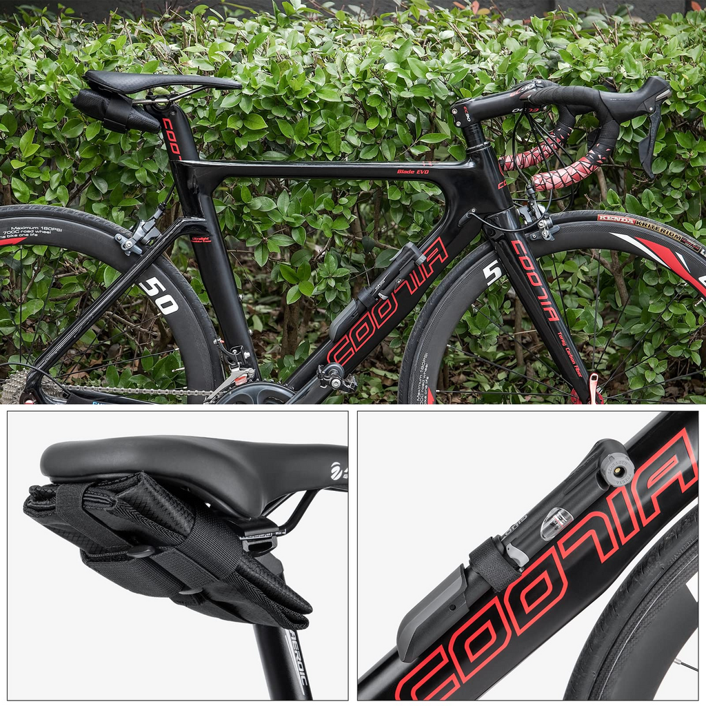 Bicycle Repair Tool Kit with Bike Pump & Saddle Bag - Bike Tool Kits f ...